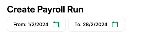How do I create a payroll run? – Sona Support