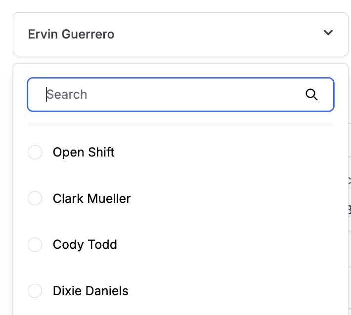 Editing shifts – Sona Support