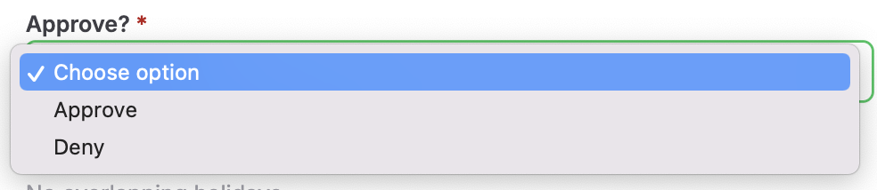How do I review an employee's holiday request? – Sona Support