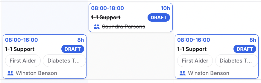 Can I bulk delete shifts? – Sona Support
