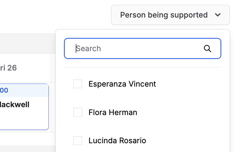 What is the People We Support roster view? – Sona Support