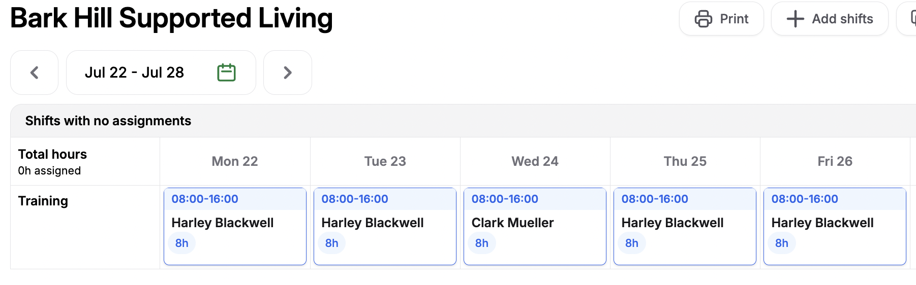 What is the People We Support roster view? – Sona Support