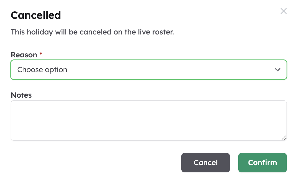 How can I cancel or amend an employee's holiday? – Sona Support