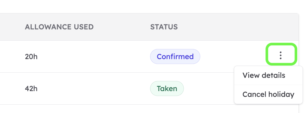 How can I cancel or amend an employee's holiday? – Sona Support