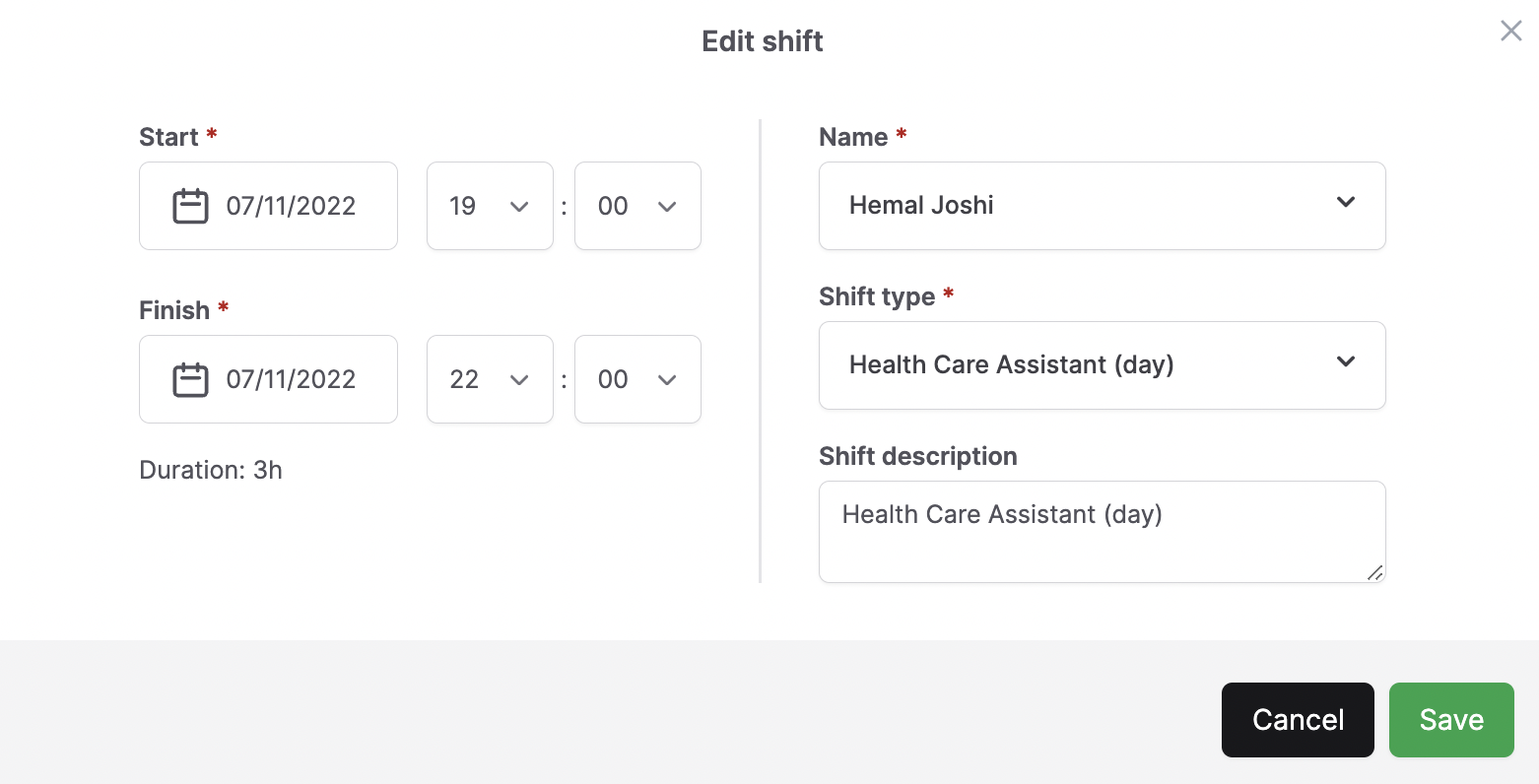 How do I remove a staff member from a shift or make a shift swap ...