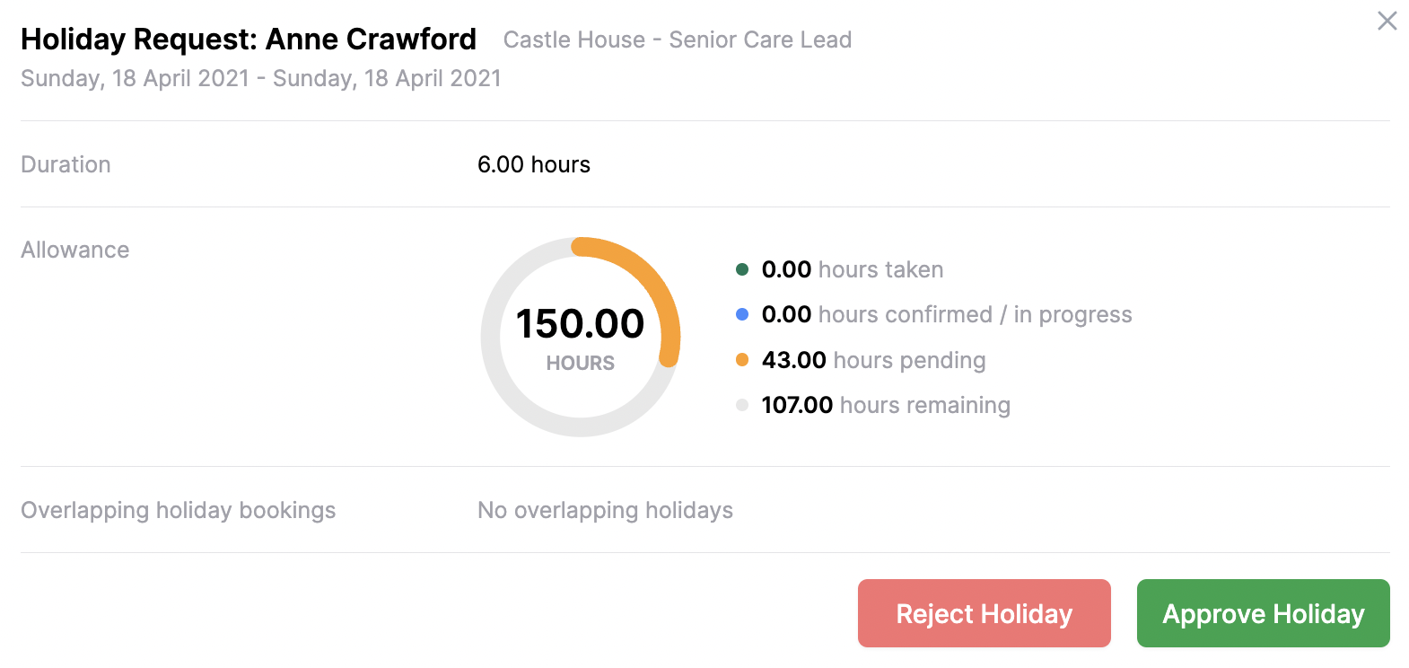 How do I review an employee's holiday request? – Sona Support
